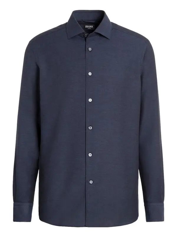 Zegna Long-sleeve Dress Shirt - Blue