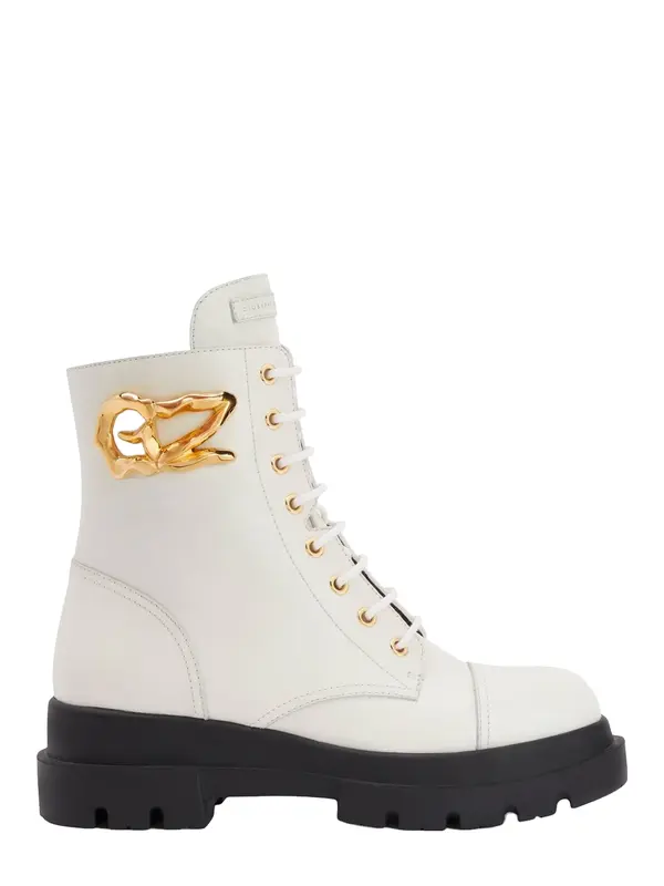GIUSEPPE ZANOTTI Tankie Lace-up Boots - White