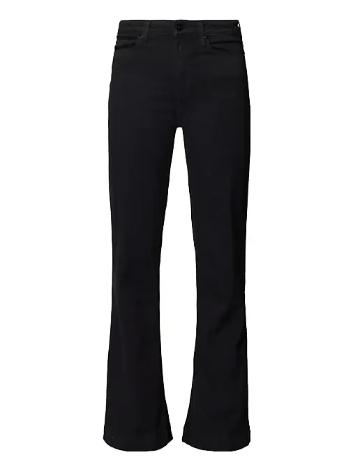 Paige Leenah Ankle Straight-leg Mid-rise Jeans - Black Shadow