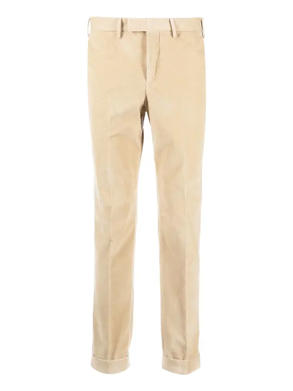 PT TORINO Slim-cut Corduroy Trousers - Neutrals