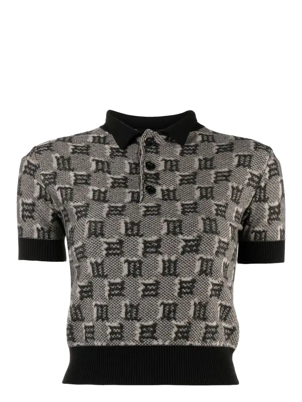 MISBHV Monogram-pattern Top - Brown