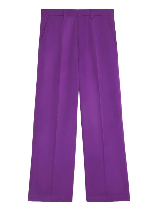 Ami Wide-leg Tailored Trousers - Purple