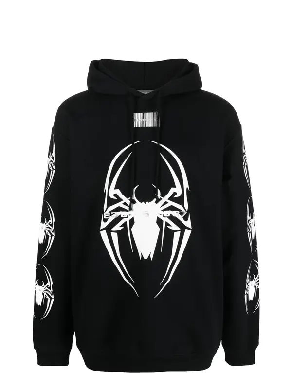VTMNTS Logo Print Hoodie - Black