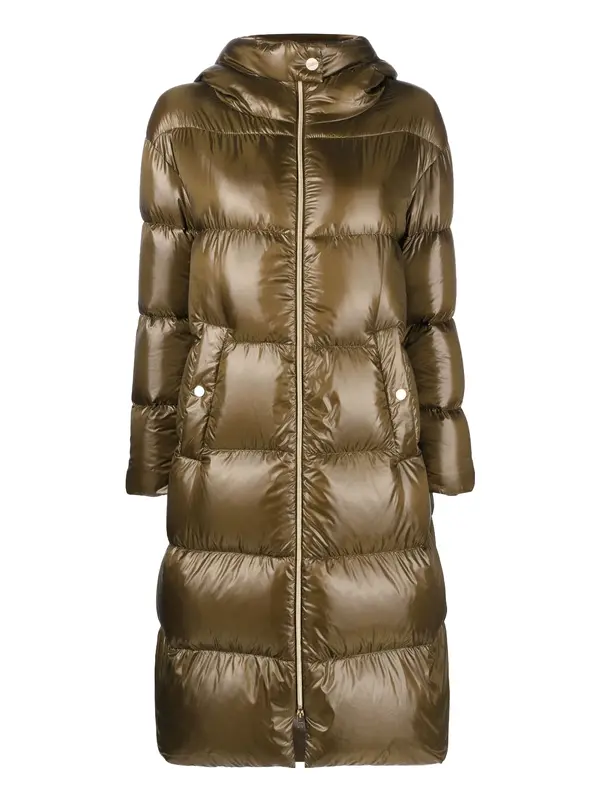 Herno Quilted Padded Coat - Green