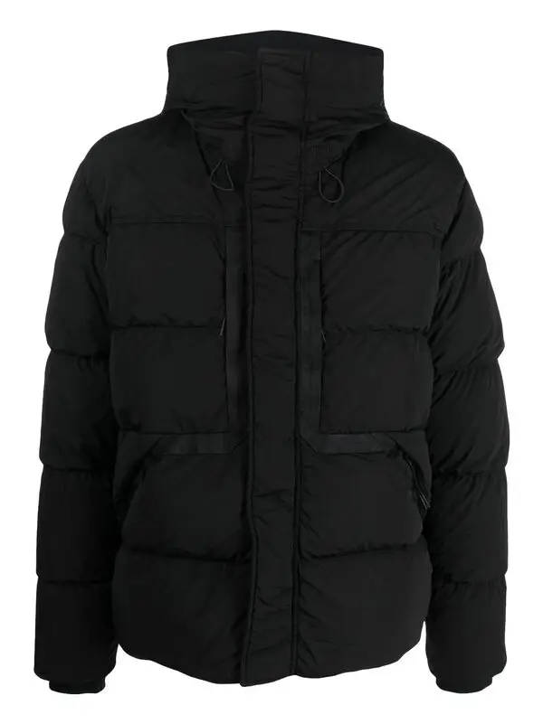 C.P. COMPANY Hooded Padded Jacket - Black