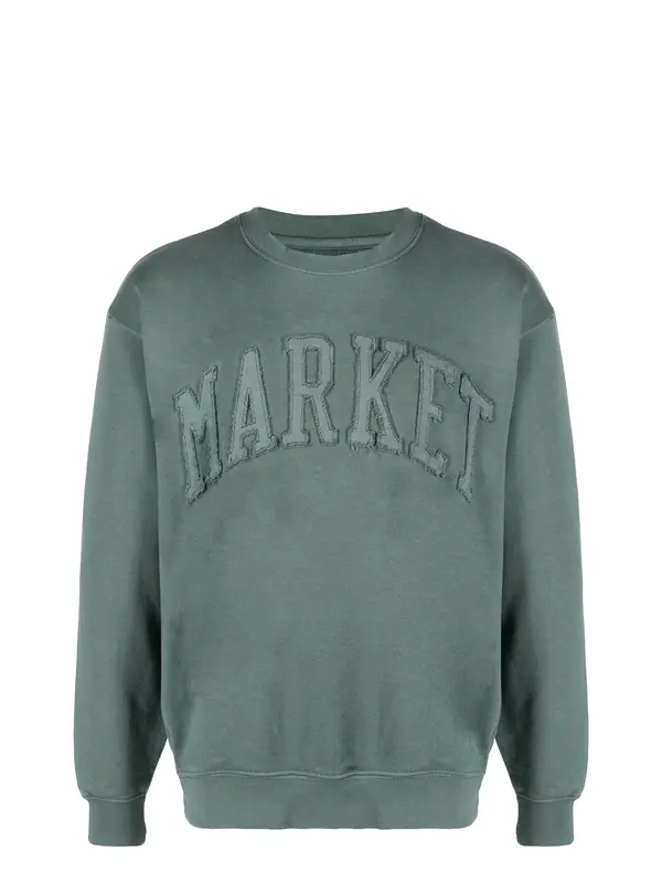 MARKET Embroidered-logo Sweatshirt - Green