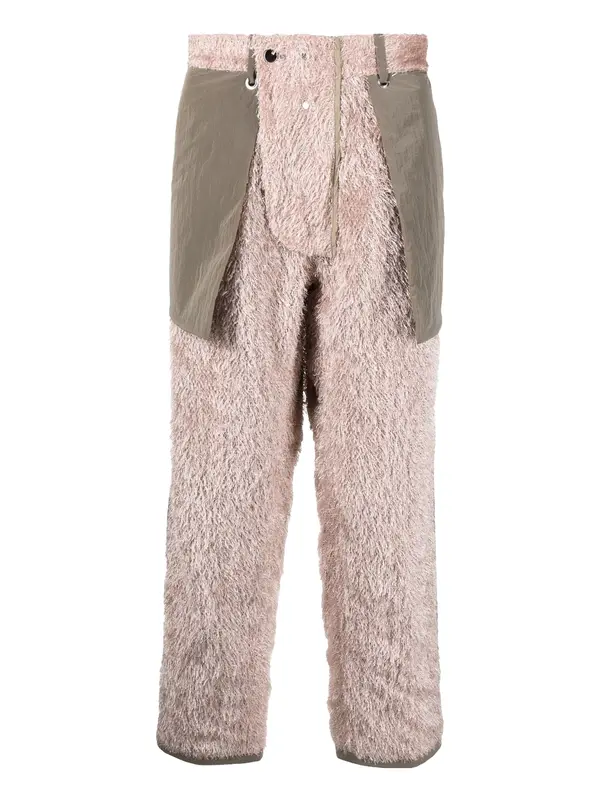 CRAIG GREEN Textured Straight-leg Trousers - Pink