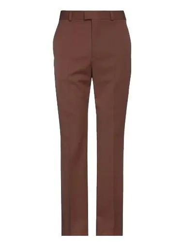 Valentino Garavani Straight Leg Virgin Wool Pants - Brown