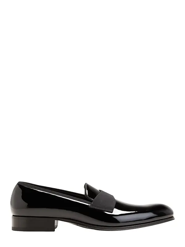 TOM FORD Edgar Patent Leather Loafers - Black