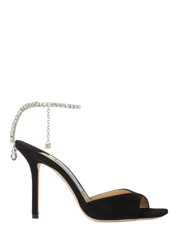 JIMMY CHOO Saeda Sandal 100 - Black