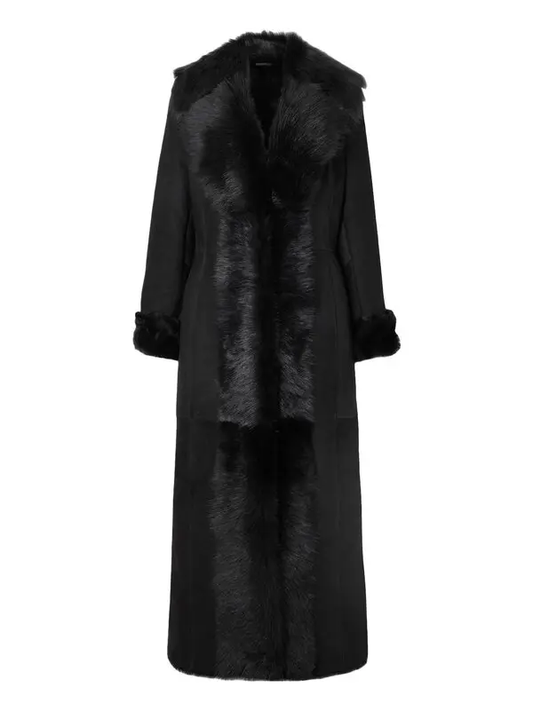 Magda Butrym Shearling Coat - Black