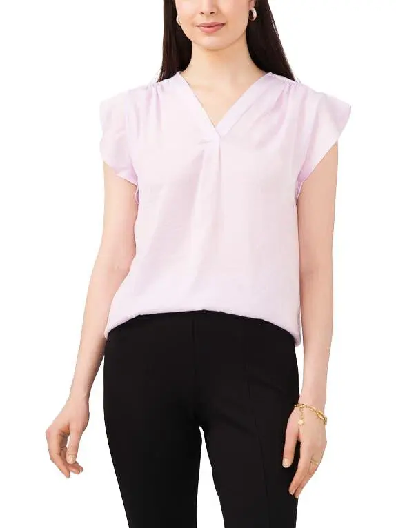 Chaus Flutter Sleeve Blouse - Corsage Pink