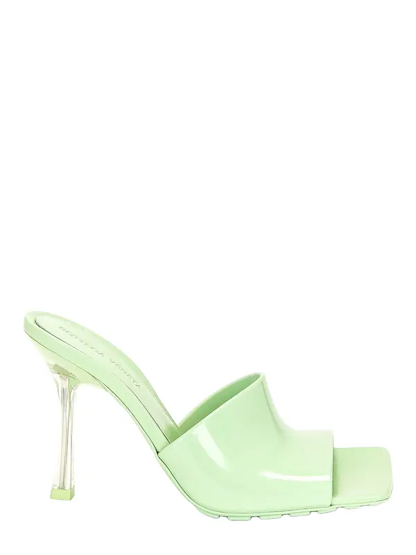 Bottega Veneta Pudding Stretch Mule Sandals - Pistachio