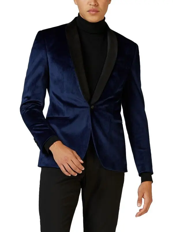 Opposuits Deluxe Deep Velvet Dinner Jacket - Blue