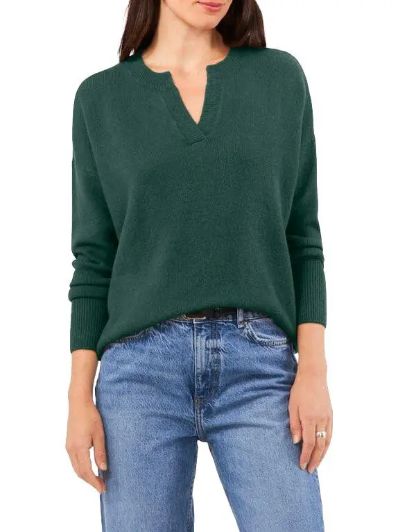 Vince Camuto Drop Shoulder V-neck Sweater - Wise