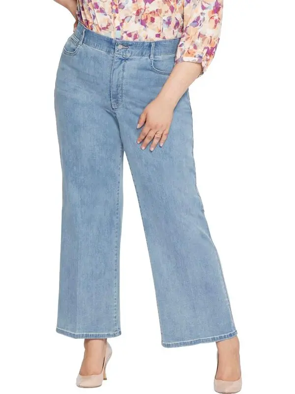 NYDJ Waist Match Wide Leg Jeans - Crystalline
