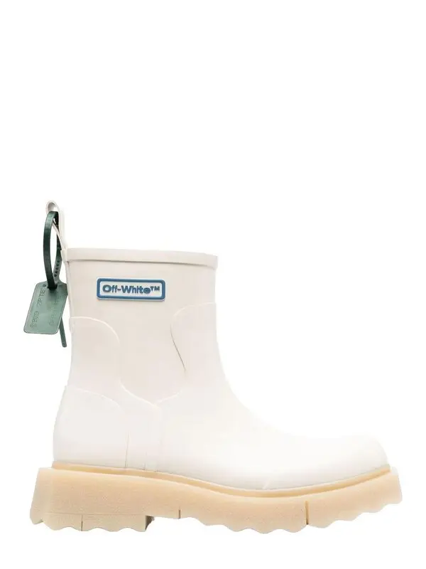 Off-White Sponge Ankle Boots - Neutrals