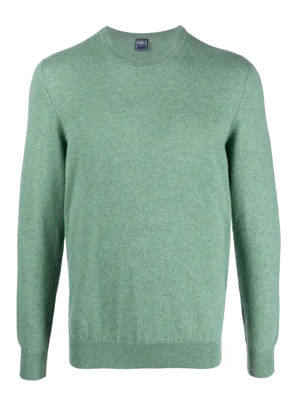 Fedeli Fine Knit Cashmere Jumper - Green