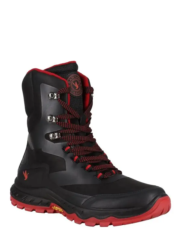 SANTANA CANADA Tanya Waterproof Snow Boots - Black Red