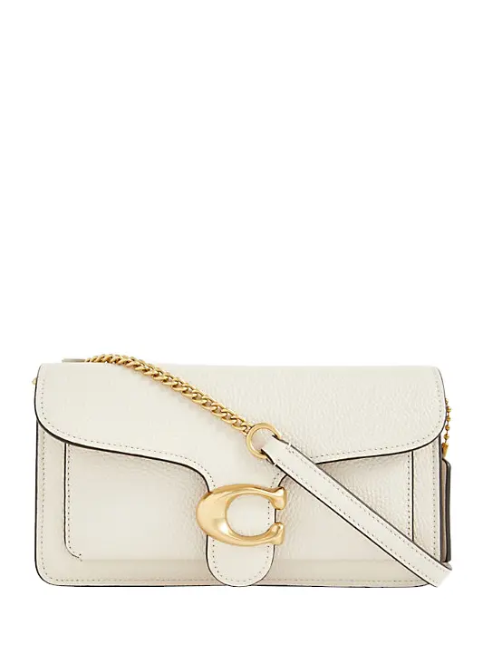 COACH® Tabby Leather Chain Clutch - B4/chalk