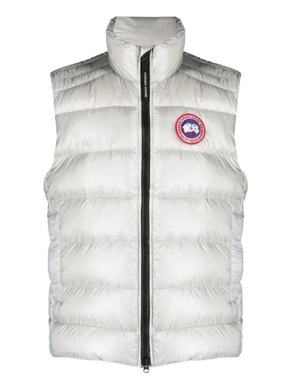 Canada Goose Crofton Logo-patch Padded Gilet - Silver