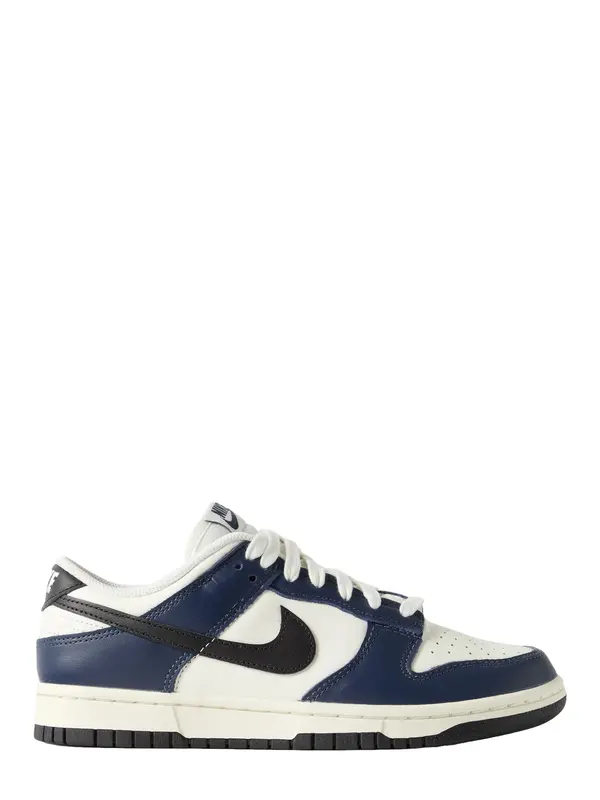 Nike Leather Dunk Low Sneakers - Blue