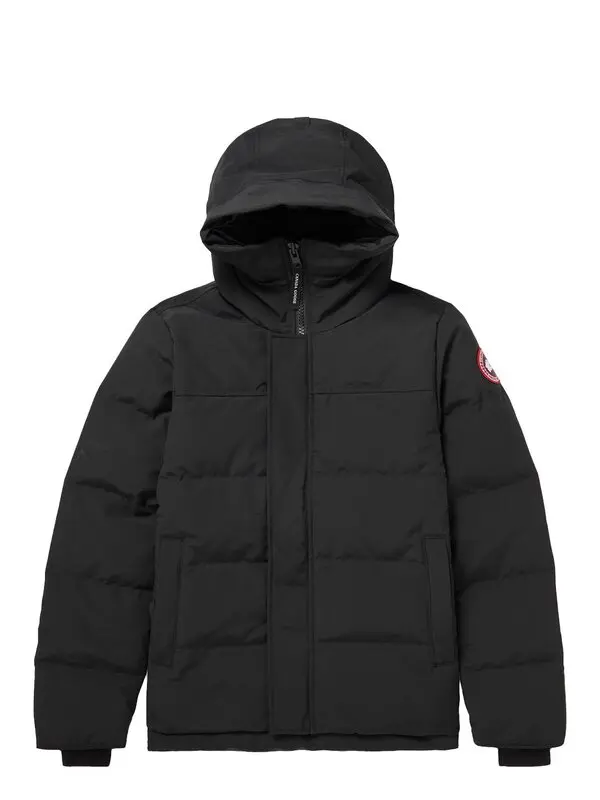 Canada Goose Macmillan Logo-appliquéd Quilted Shell Hooded Down Parka - Black