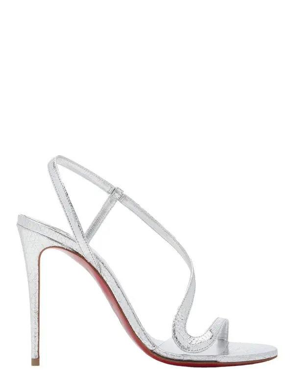 CHRISTIAN LOUBOUTIN Rosalie 100mm Strappy Sandals - Silver
