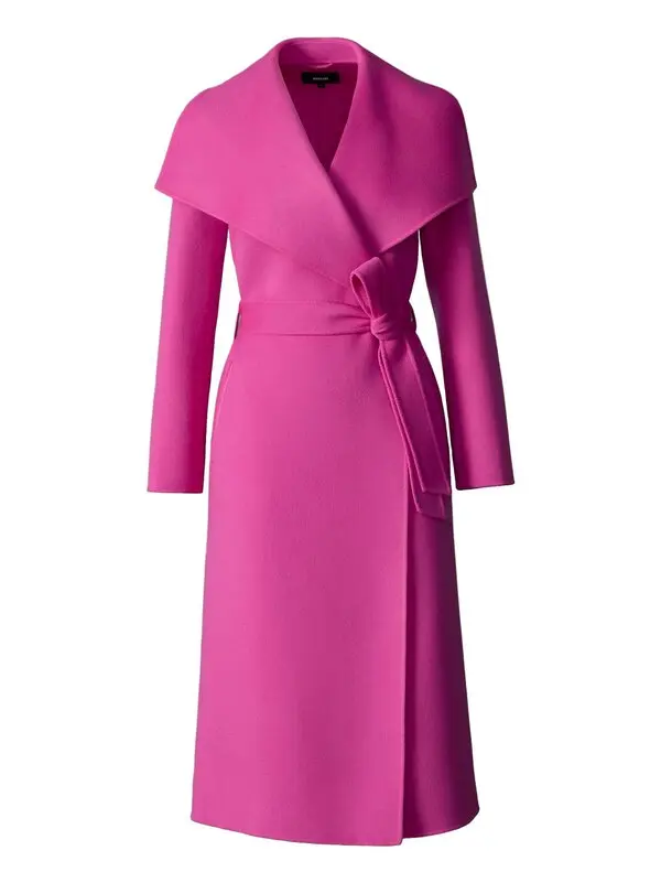 Mackage Mai-cn Double-face Wool Wrap Coat - Azalea