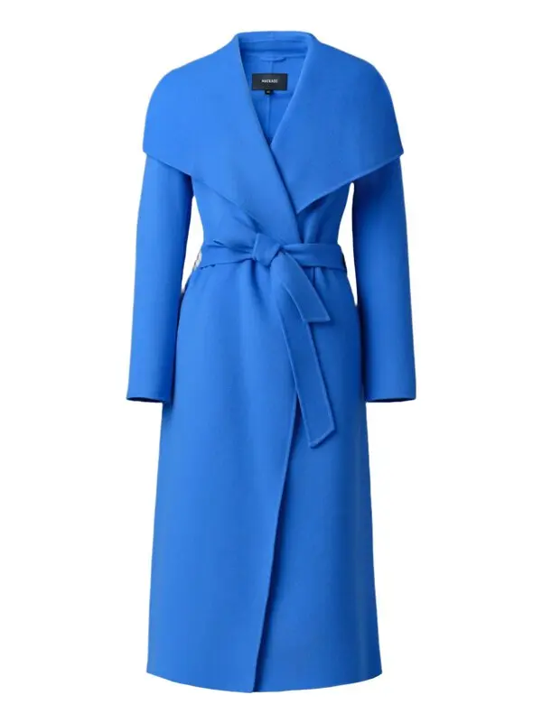Mackage Mai-cn Double-face Wool Wrap Coat - Celestial Blue