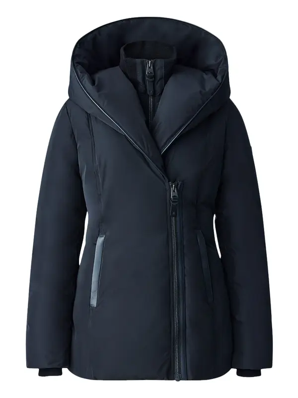Mackage Adali-nfr Down Coat With Signature Collar - Black