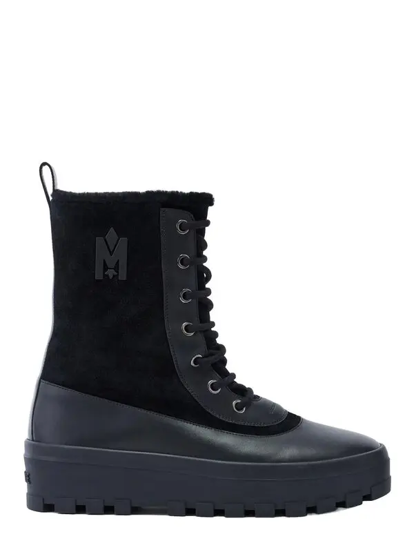 Mackage Hero-ms Lamb Suede Winter Boots - Black