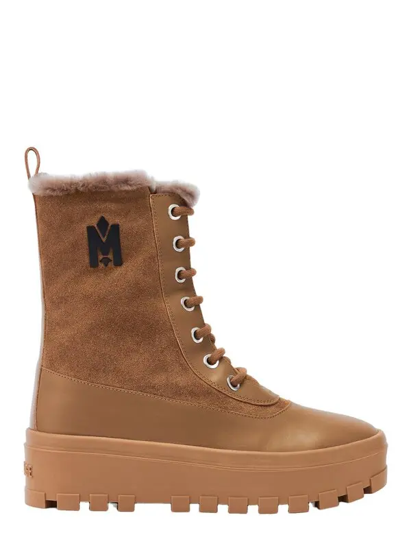 Mackage Hero-ms Lamb Suede Winter Boots - Camel