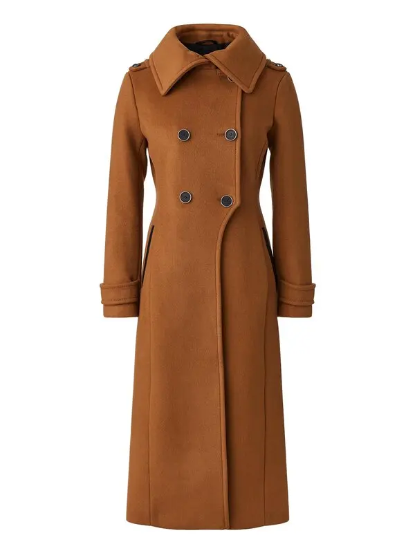 Mackage Elodie Double-face Wool Tailored Coat - Camel