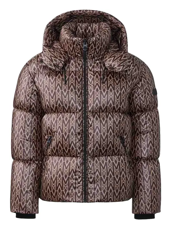 Mackage Down Jacket With Removable Hood - Coffee