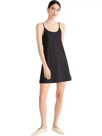 Merlette Short Slip Dress - Black