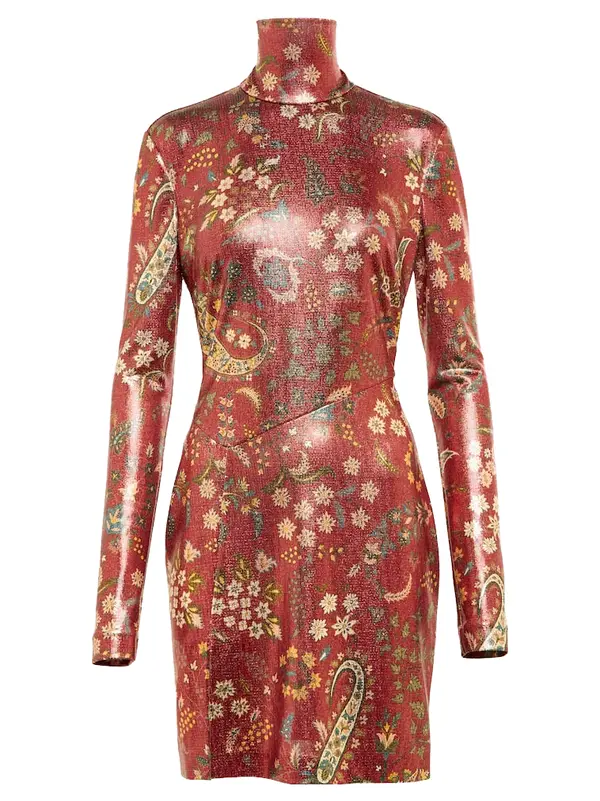 Etro Paisley Print Minidress - Multicoloured