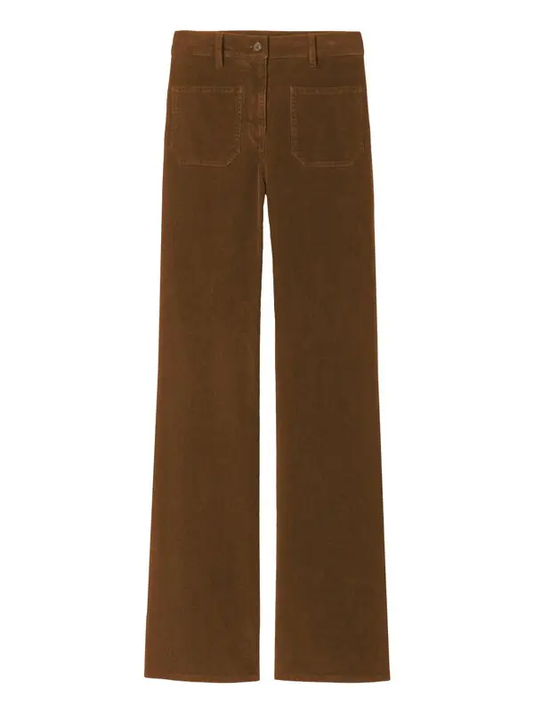NILI LOTAN Florence Corduroy Pants - Caffe