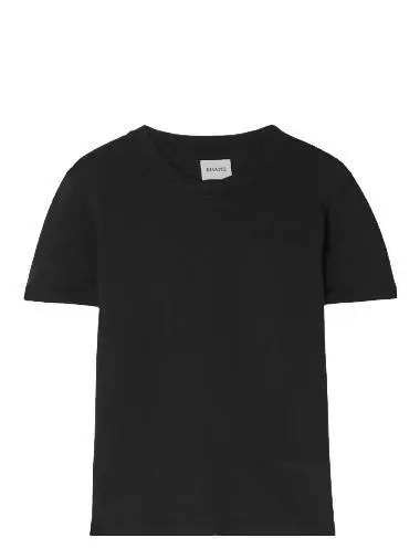 Khaite Emmylou Cotton-jersey T-shirt - Black