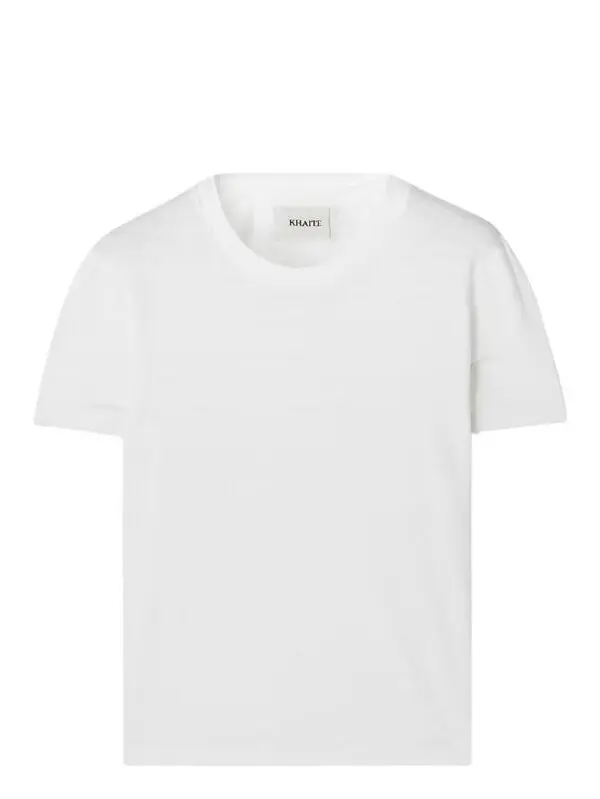 Khaite Emmylou Cotton-jersey T-shirt - White