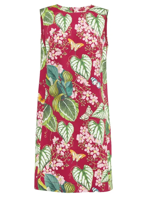Oscar De La Renta Floral Mini Dress - Multicoloured