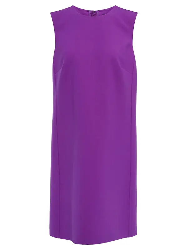 Oscar De La Renta Wool-blend Mini Dress - Purple