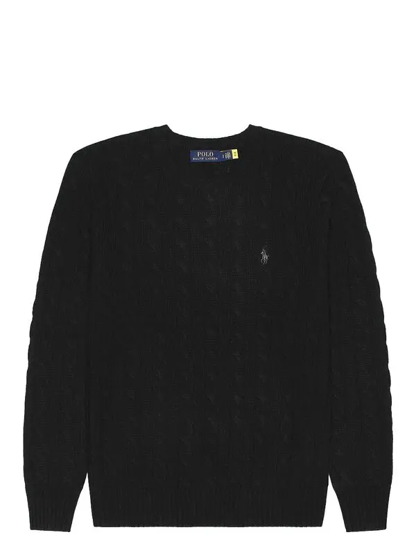 Polo Ralph Lauren Cable Knit Sweater - Black