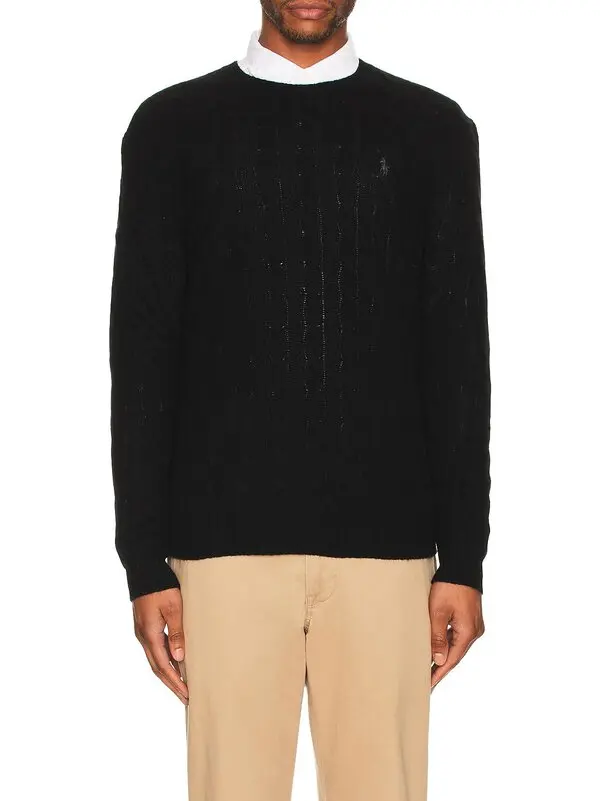 Polo Ralph Lauren Cable Knit Sweater - Black