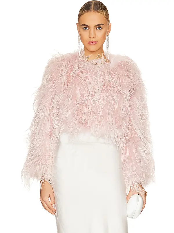 BUBISH Lara Feather Jacket - Lilac