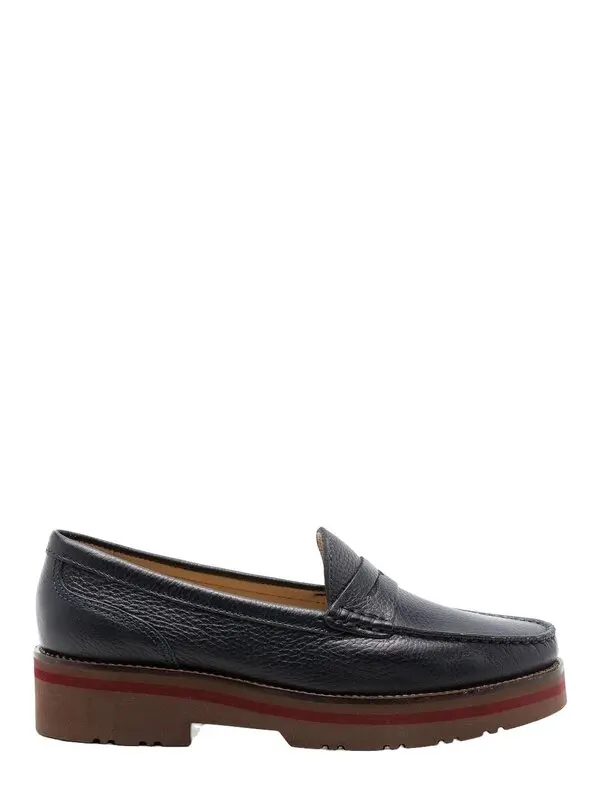 STUDIO CHOFAKIAN Verona Platform Loafers - Black
