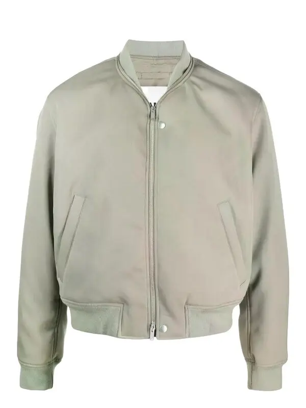 JIL SANDER Zip-fastening Bomber Jacket - Green
