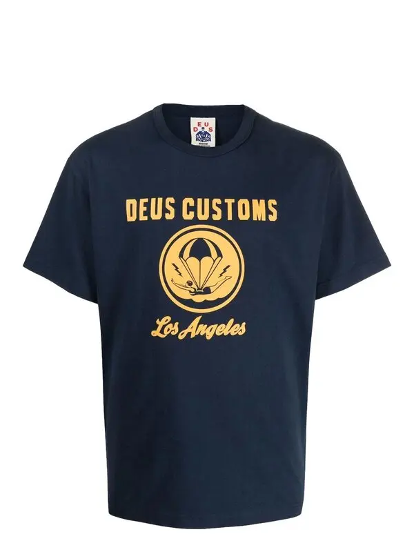 Deus Ex Machina Plymouth Graphic-print T-shirt - Blue