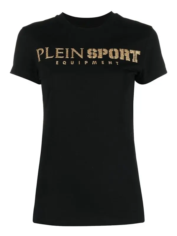 PLEIN SPORT Logo-print Short-sleeve T-shirt - Black