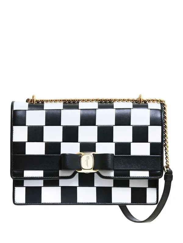 FERRAGAMO Vara Bow Crossbody Bag - White